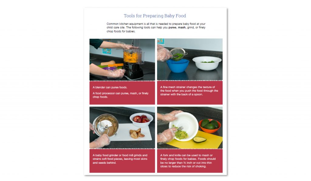 New USDA Infant Feeding Guide | My Food Program