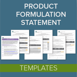 USDA Product Formulation Statement Templates | My Food Program