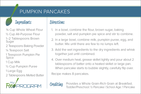 CACFP-Creditable Recipe Collection | My Food Program