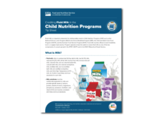 USDA Tip Sheet: Crediting Milk in CACFP | My Food Program