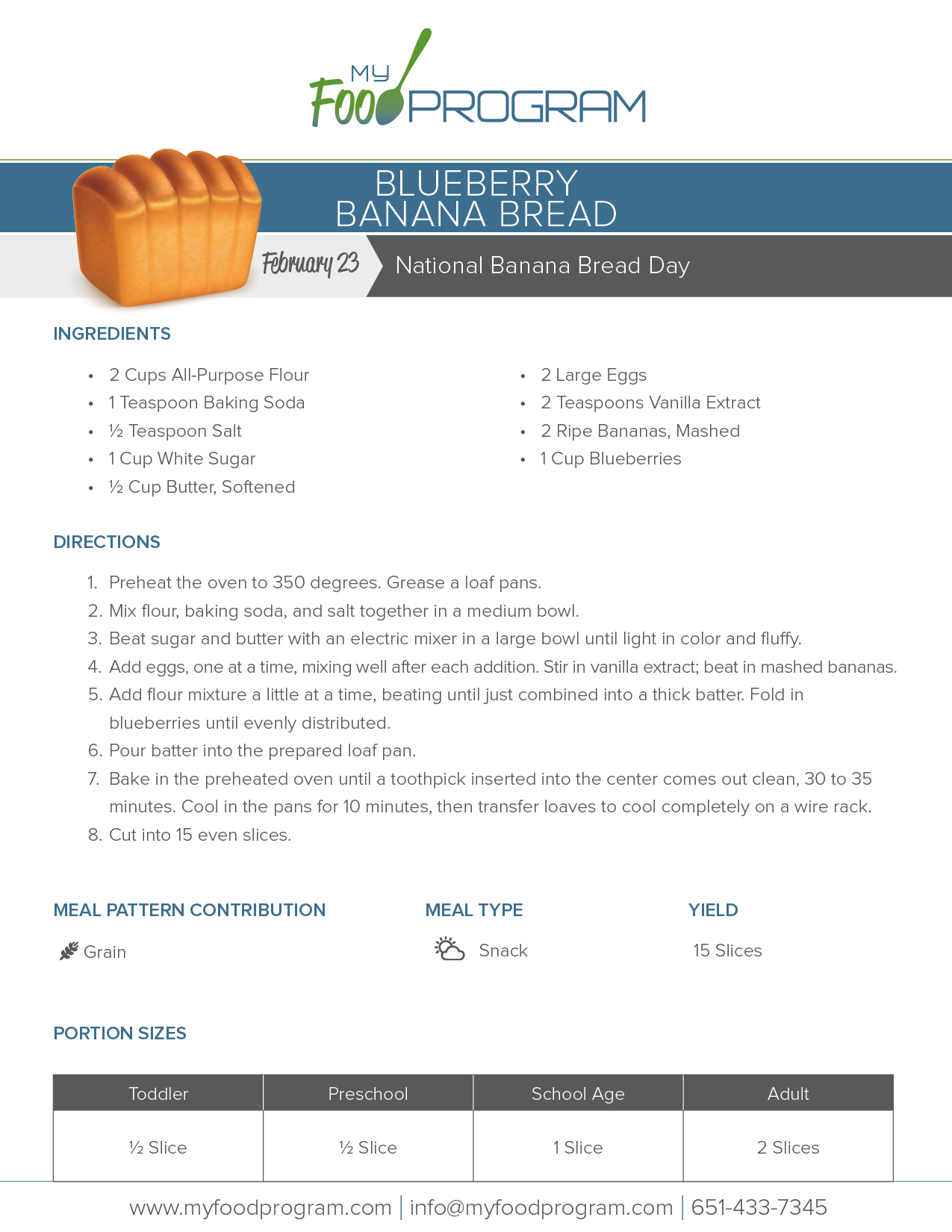 February 2024 Menus & Recipes | My Food Program