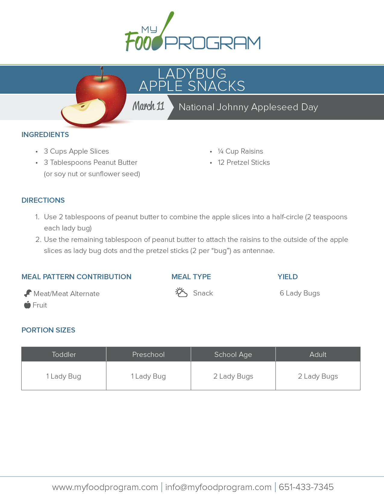 March 2024 Menus & Recipes | My Food Program
