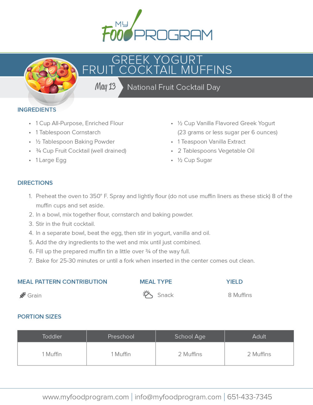 May 2024 Menus & Recipes | My Food Program