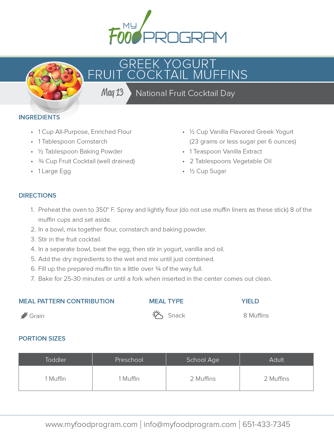 May 2024 Menus & Recipes | My Food Program