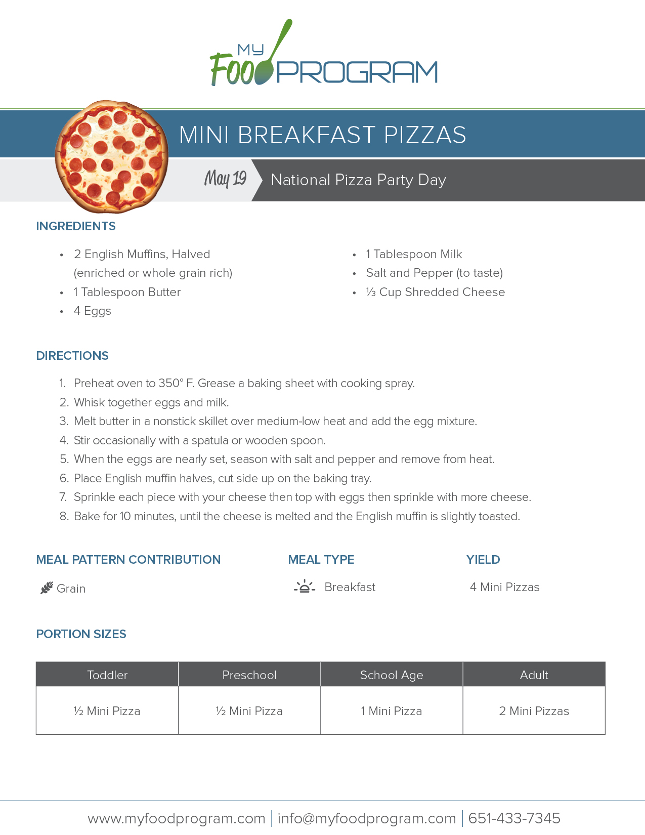 May 2024 Menus & Recipes | My Food Program