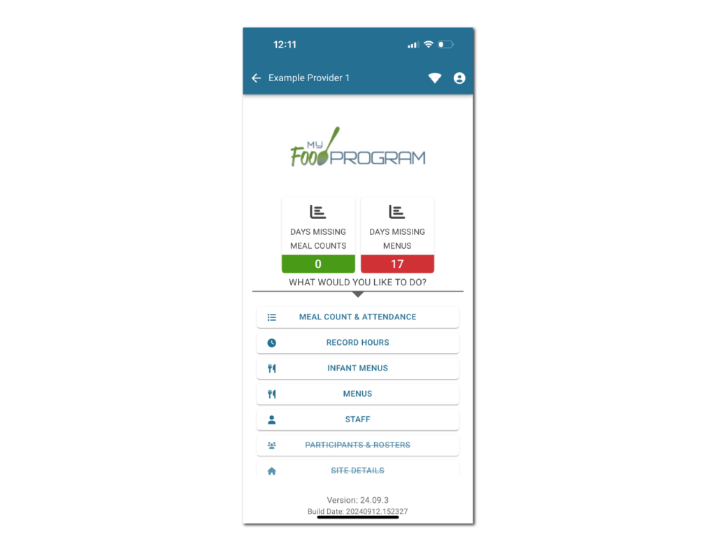 Software Screenshots & Sample Reports | My Food Program