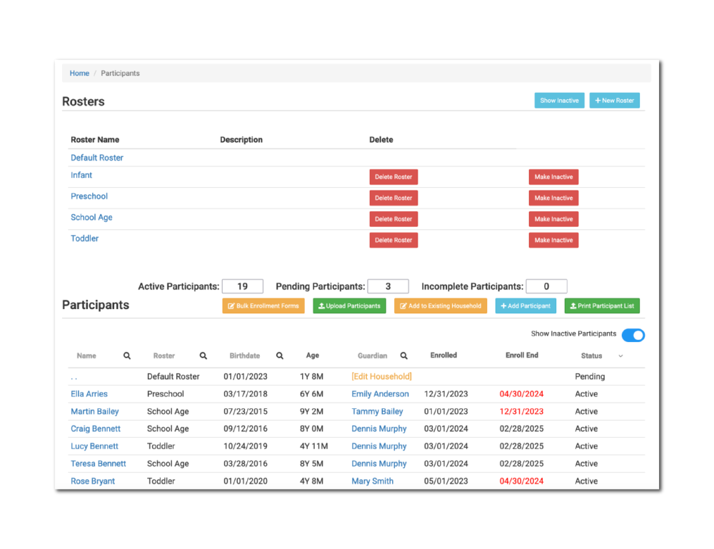 Software Screenshots & Sample Reports | My Food Program