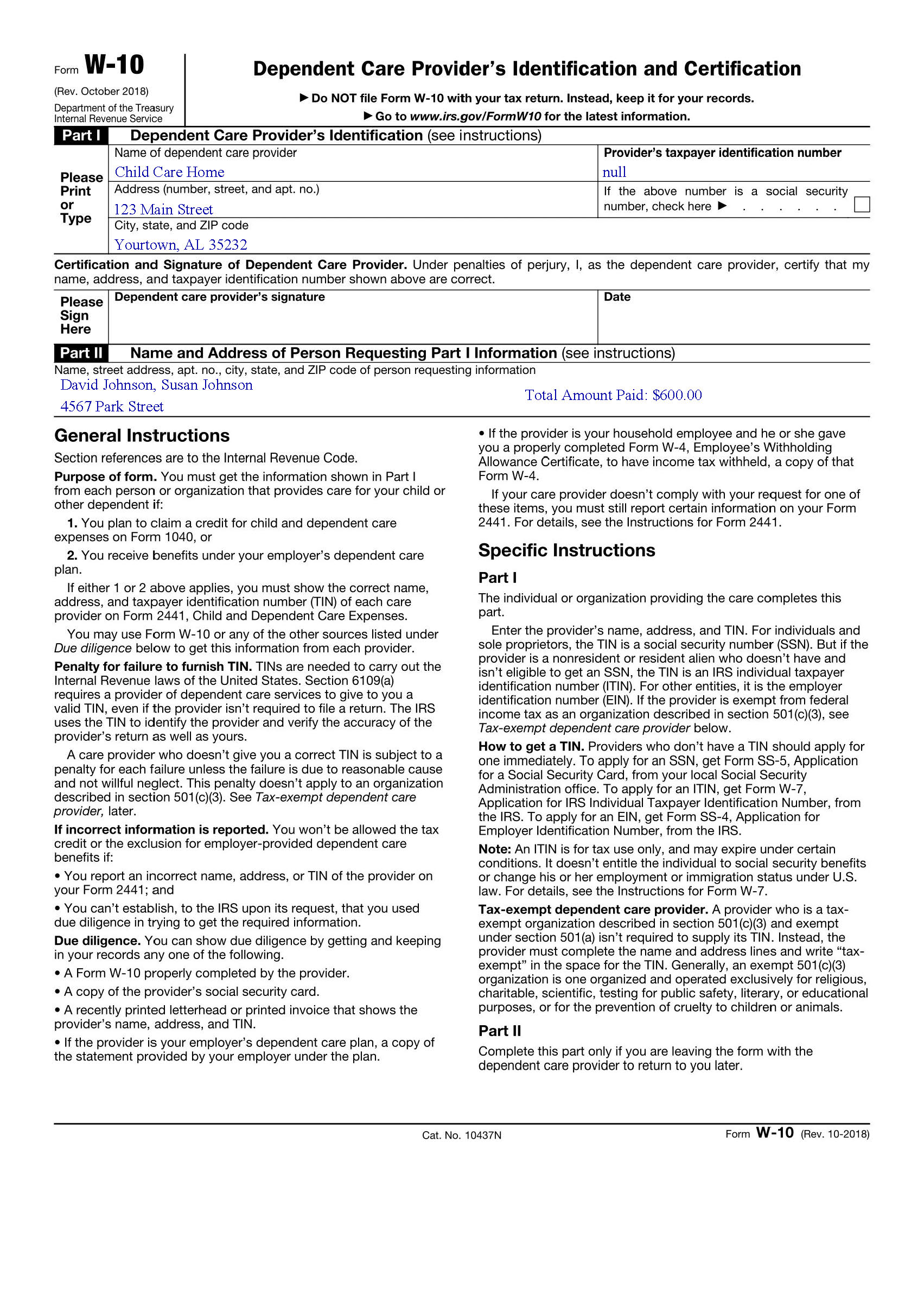 Reports for Tax Preparation | My Food Program