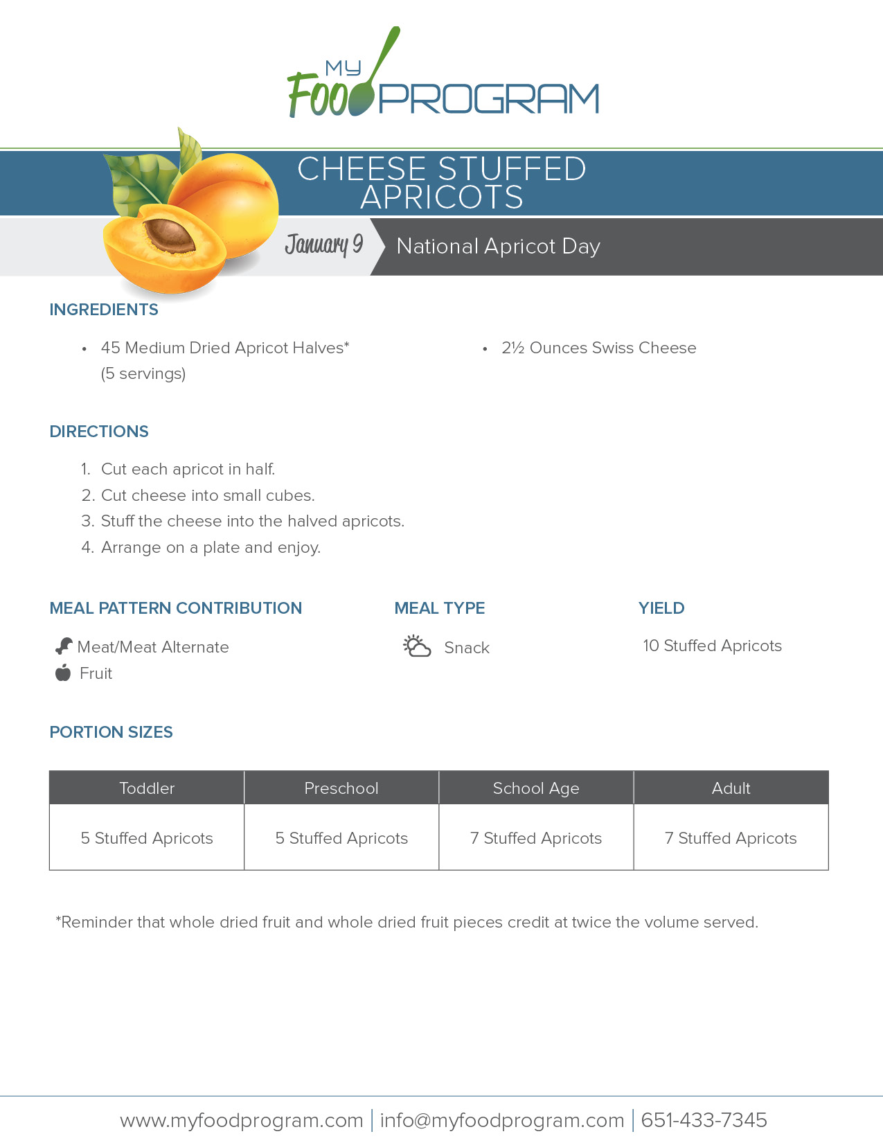January 2025 Menus & Recipes | My Food Program