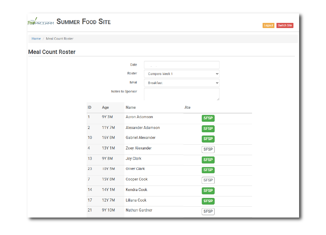 Summer Food Service Program (SFSP) | Product Details | My Food Program