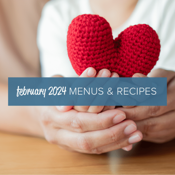2024 Monthly Menus & Recipes | My Food Program