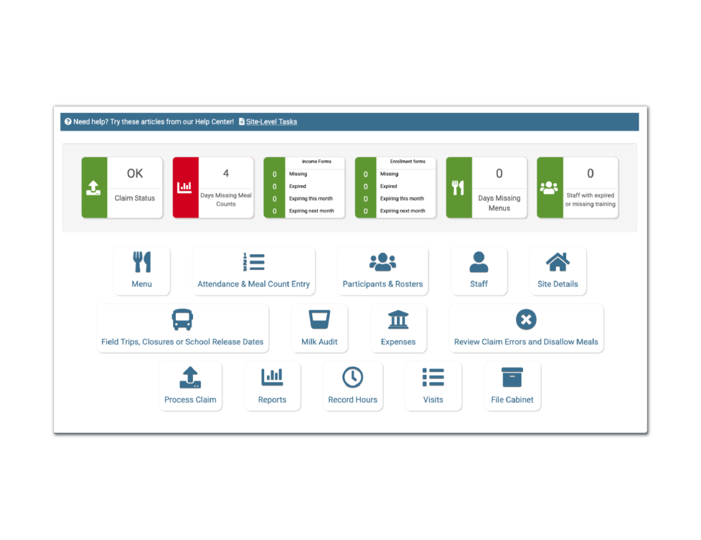 Software Screenshots & Sample Reports | My Food Program