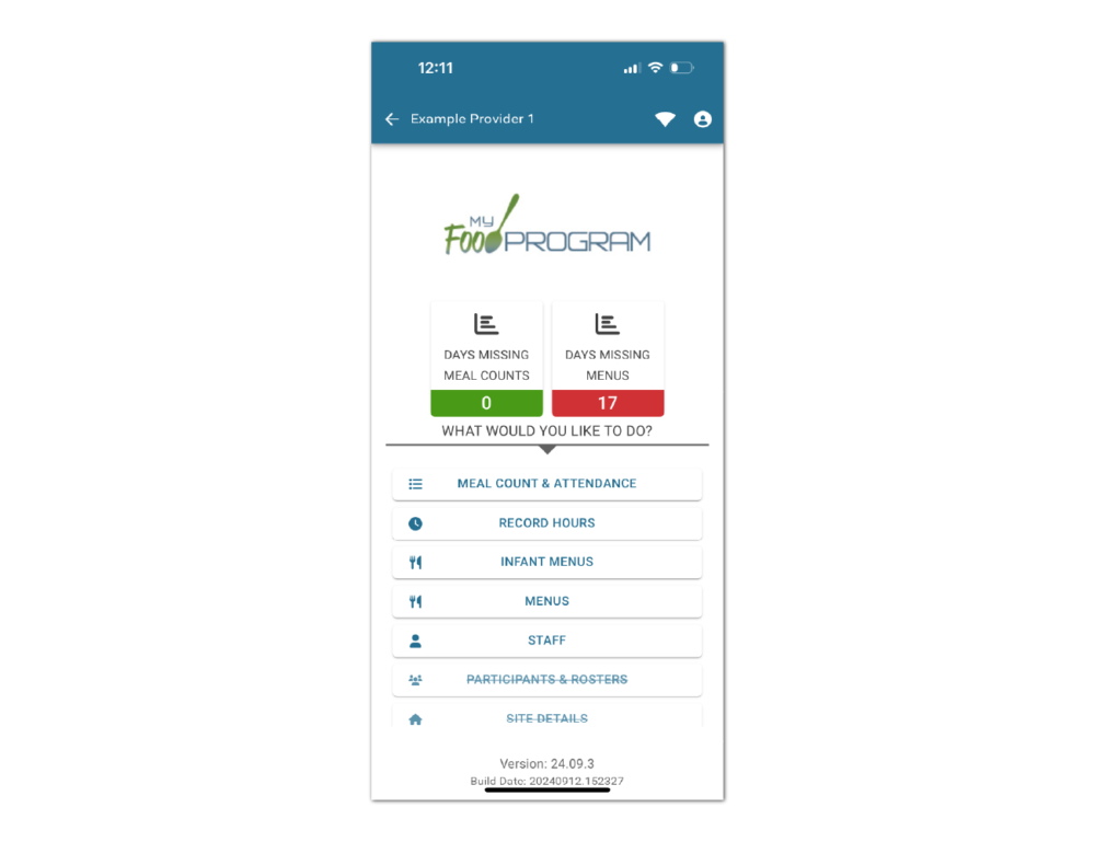 Software Screenshots & Sample Reports | My Food Program