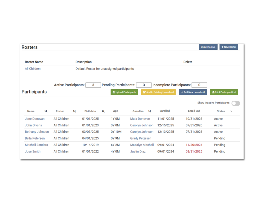 Software Screenshots & Sample Reports | My Food Program