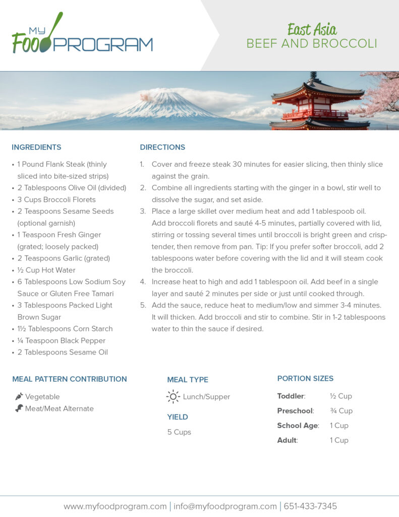 February 2026 Menus & Recipes | My Food Program