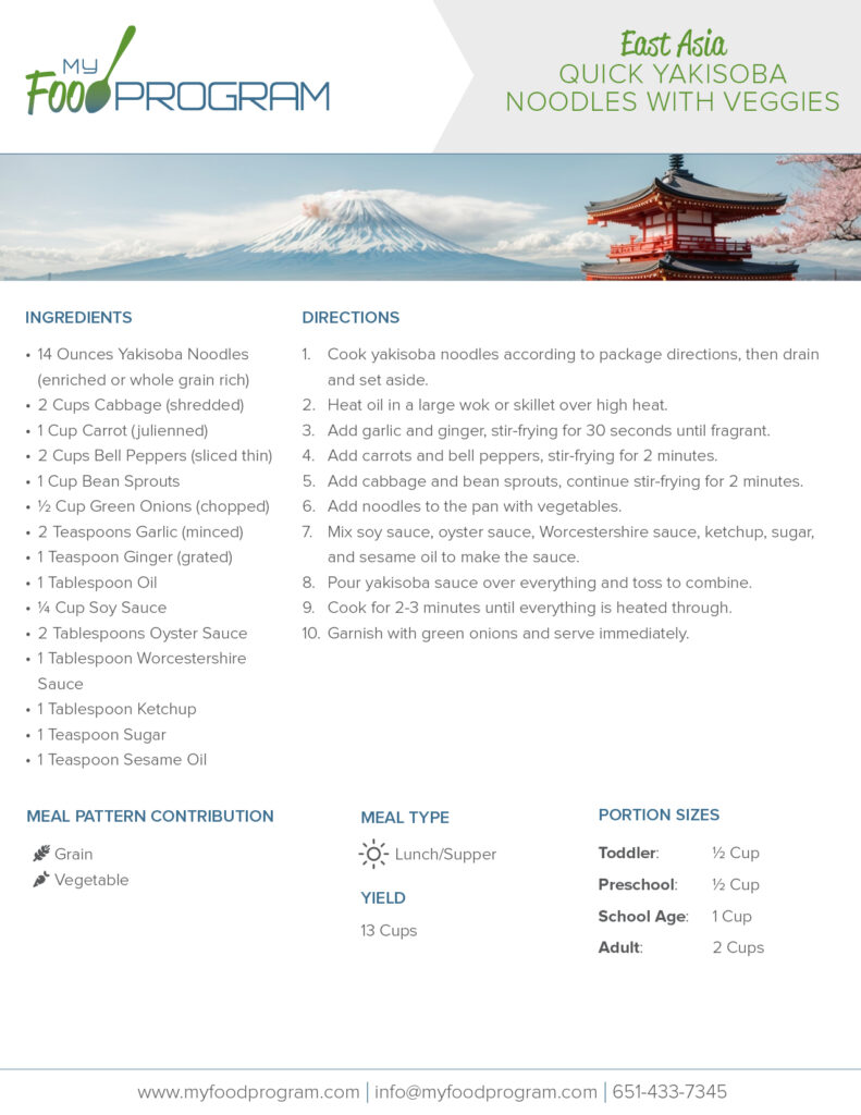 February 2026 Menus & Recipes | My Food Program